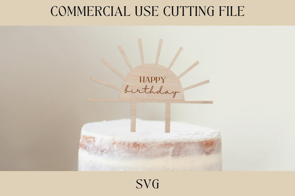 Sun Happy Birthday Cake Topper | First Birthday Cake Topper | Cake Top ...