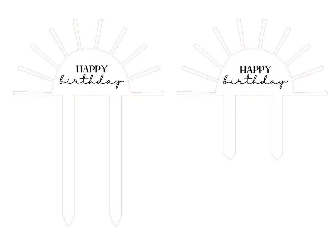 Sun Happy Birthday Cake Topper | First Birthday Cake Topper | Cake Top ...