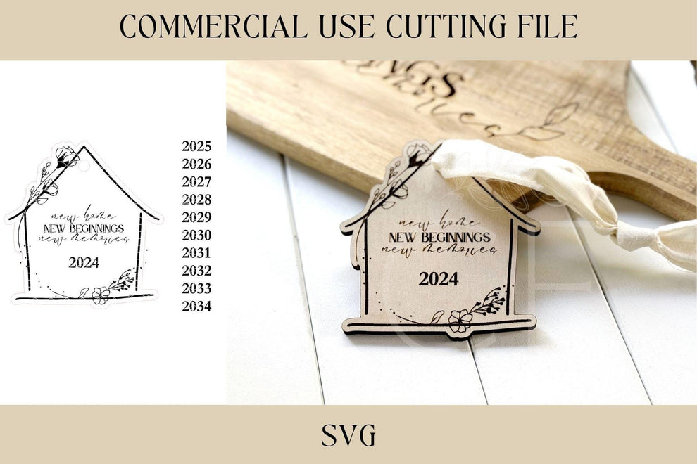 New Home New Beginnings New Memories Ornaments SVG | Realtor SVG, PNG – Charming Finds Designs